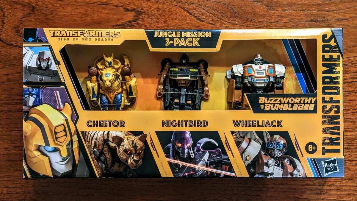 TRANSFORMERS BUZZWORTHY BUMBLEBEE JUNGLE MISSION 3-PACK WHEELJACK (2023 ...