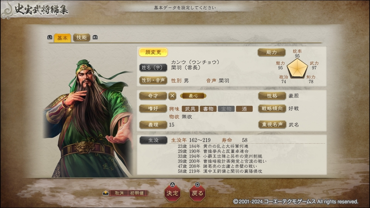 三國志8REMAKE 能力値TOP5＆女性キャラクター - ファミ蔵通信トロフィー部