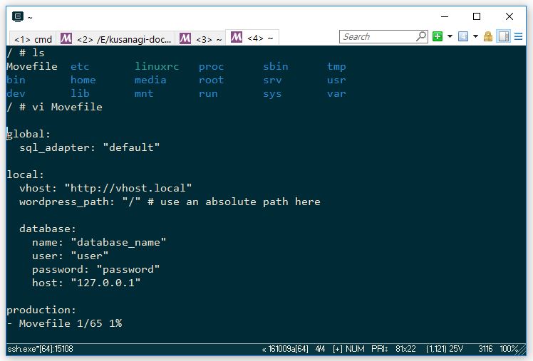 Windows 10 HomeのKUSANAGI Runs on DockerでWordmoveの結末は（後編） - ts0818のブログ
