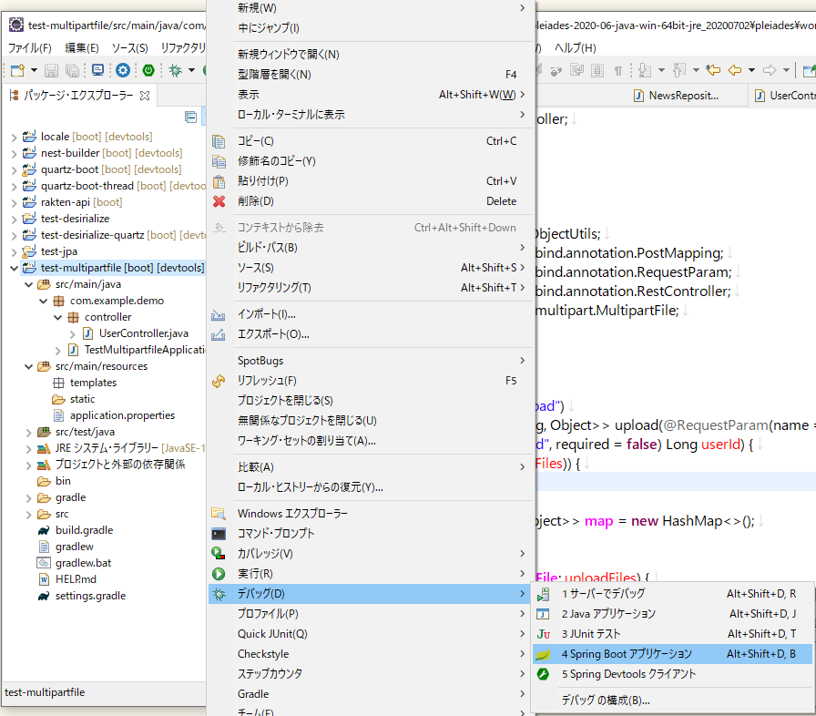 Postmanでmultipart/form-data形式のリクエストでSpring FrameworkのMultipartFileの動作確認 - ts0818のブログ