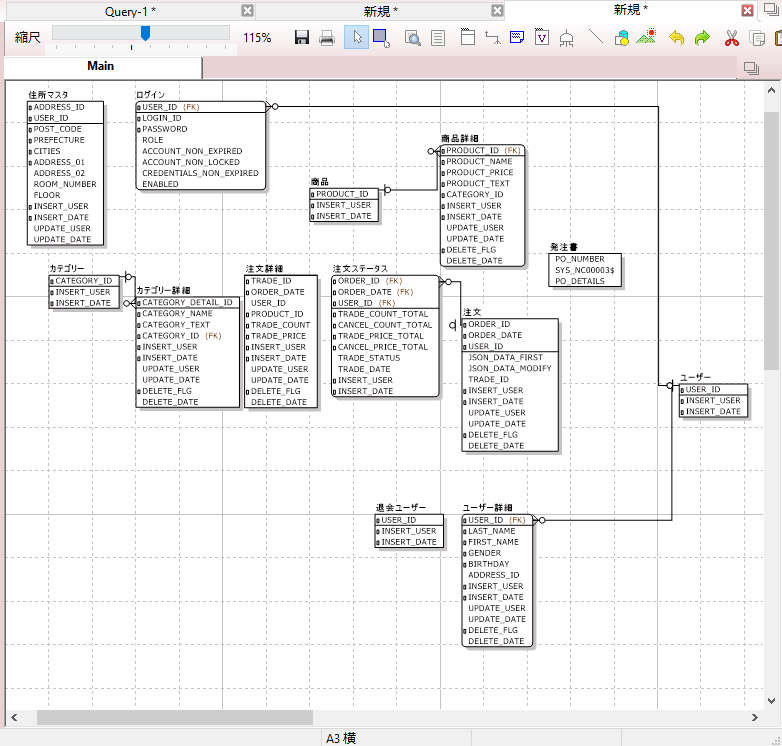 A5:SQL Mk-2でER図の自動生成ができたのは知らんかった - ts0818のブログ