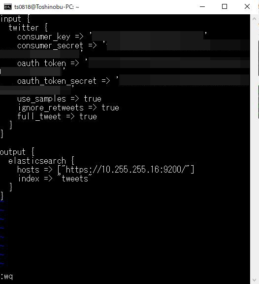 Elasticsearch、Logstash、KibanaでTwitter APIで情報を収集し分析してみたかったけど... - ts0818のブログ