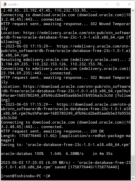 WSL 2にOracle Linux 8.7、Oracle Database 23c（Free-Developer Release）をインストール - ts0818のブログ