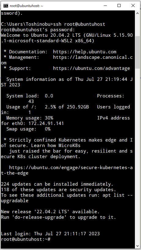 Avahiを導入すれば、WSL 2（Windows SubSystem for Linux 2）でhostnameで接続できるらしい - ts0818のブログ