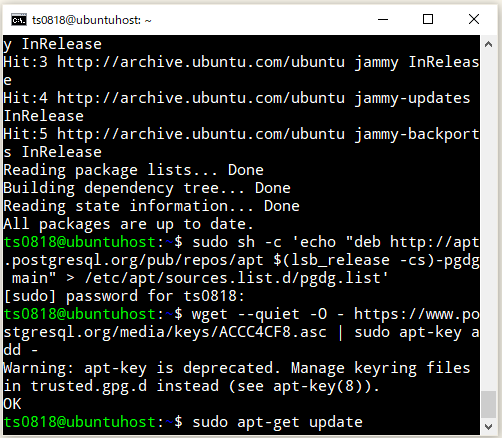 UbuntuへPostgreSQL をインストールする - ts0818のブログ