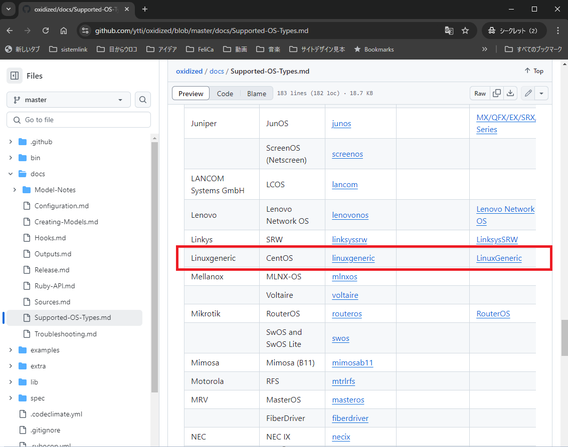 ネットワーク機器の設定情報をバックアップするツール「Oxidized」をdockerで動かす際に泥沼った - ts0818のブログ