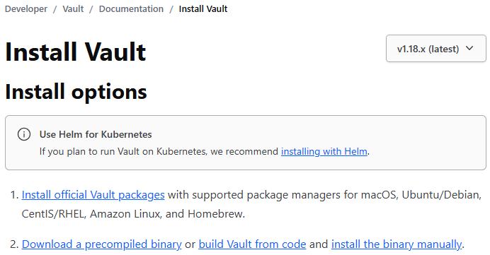 HashiCorp Vault環境をLinux上に構築して、REST APIでSecretを取得してみる - ts0818のブログ
