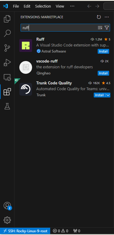 VS CodeのPythonによる開発環境で静的解析などはRuffを利用しておけば良いのか - ts0818のブログ