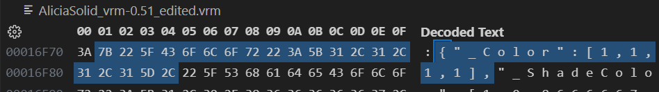 【VRM, glTF】3Dアバターファイルフォーマット "VRM" の構造をのぞいてみよう - すぎしーのXRと3DCG
