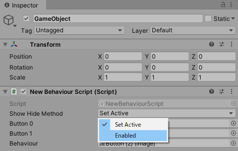 【Unity】表示・非表示を SetActive で行うか enabled で行うか切り替える【拡張メソッド】 - Tsuの雑記¯\_(ツ)_/¯