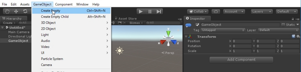 【Unity】Create Emptyは何処に作られるのか？ - テラシュールブログ