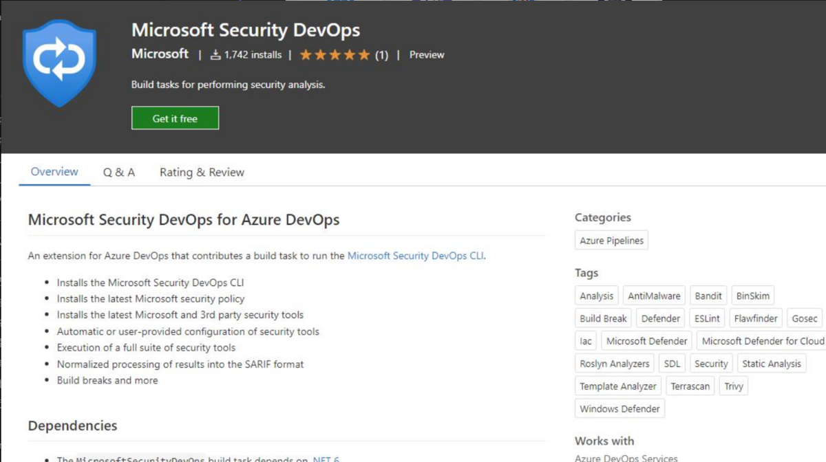 Microsoft Defender for DevOps でコードセキュリティ試してみた【Azure DevOps編】 - 御成門プログラマーの技術日記