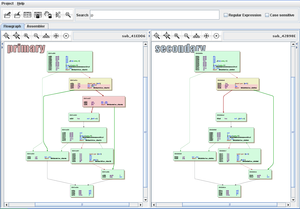 BinDiff (まとめ) - TT Security Tools