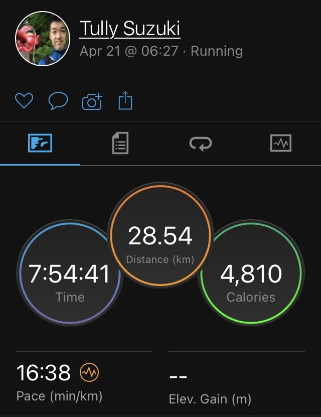 彩の国100mileコースを試走(South編) - Virtual UTMF 2021 - たりぃさんの山旅