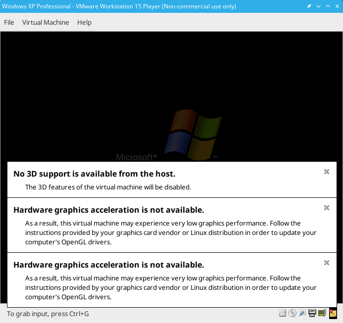 【Linux】VMwarePlayerで3Dアクセラレータが動かない問題 - turtlechanのブログ