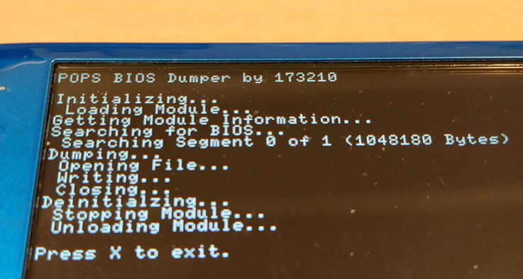PSPからPS1のBIOSを吸い出す方法 - ゆきおの家