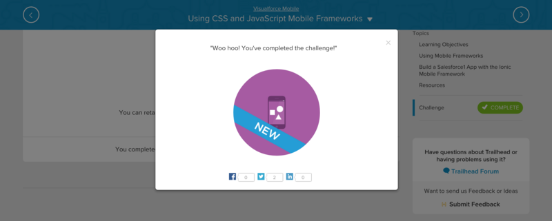 SFDC：Trailheadの『Visualforce Mobile』をやってみました - tyoshikawa1106のブログ