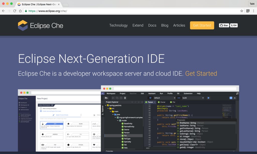 Eclipse Next-Generation IDE (Eclipse Che) を試してみました - tyoshikawa1106のブログ