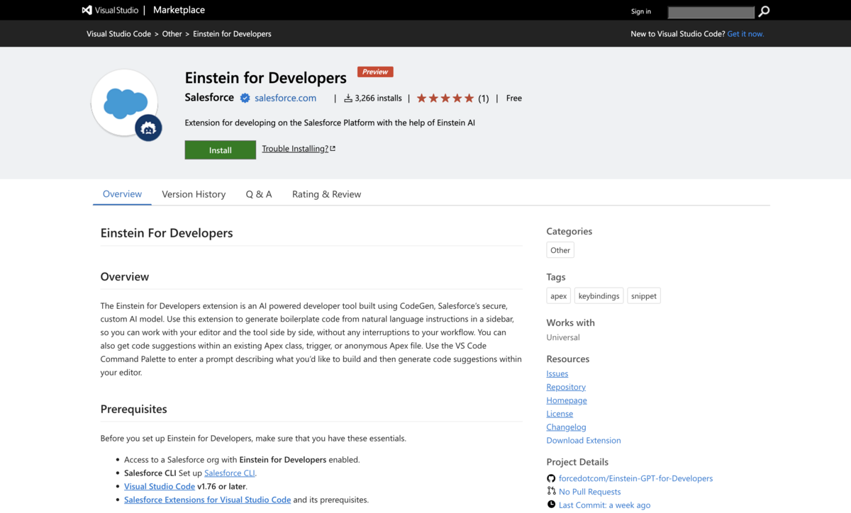SFDC：Einstein for Developersを試してみました - tyoshikawa1106のブログ