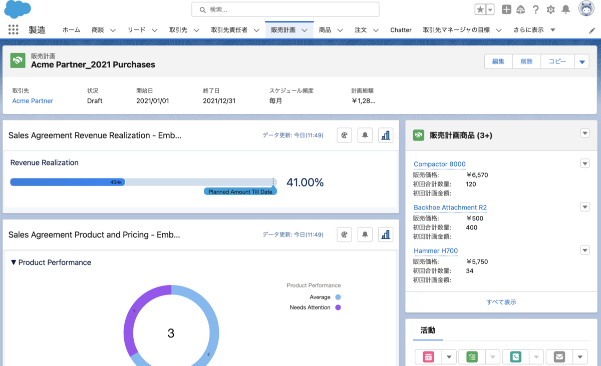 SFDC：CRM Analytics for Manufacturing Cloud アプリケーションの設定を試してみました ...