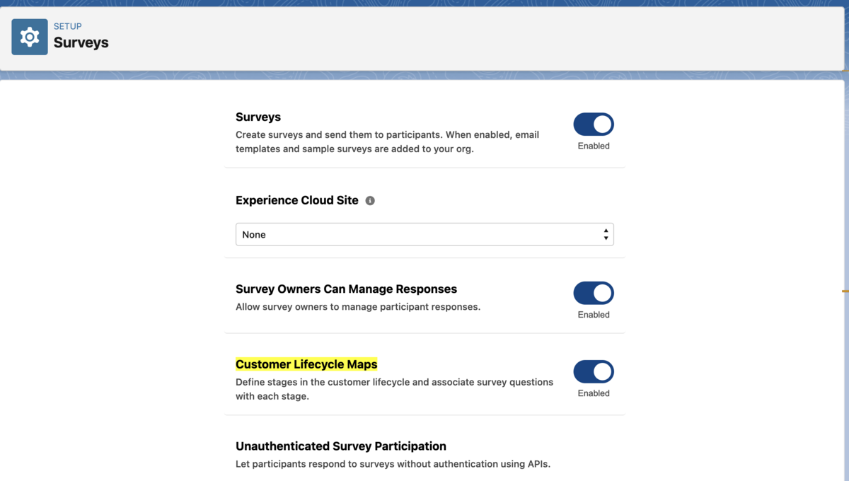 SFDC：Salesforce SurveyのCustomer Lifecycle Mapを試してみました - tyoshikawa1106のブログ