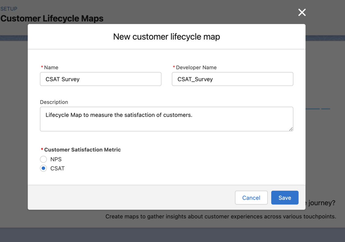 SFDC：Salesforce SurveyのCustomer Lifecycle Mapを試してみました - tyoshikawa1106のブログ