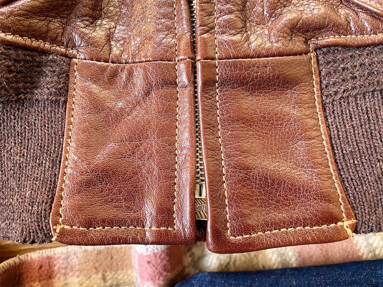 コリンボ 「M-422」 アビエータージャケット - FADED BLUE