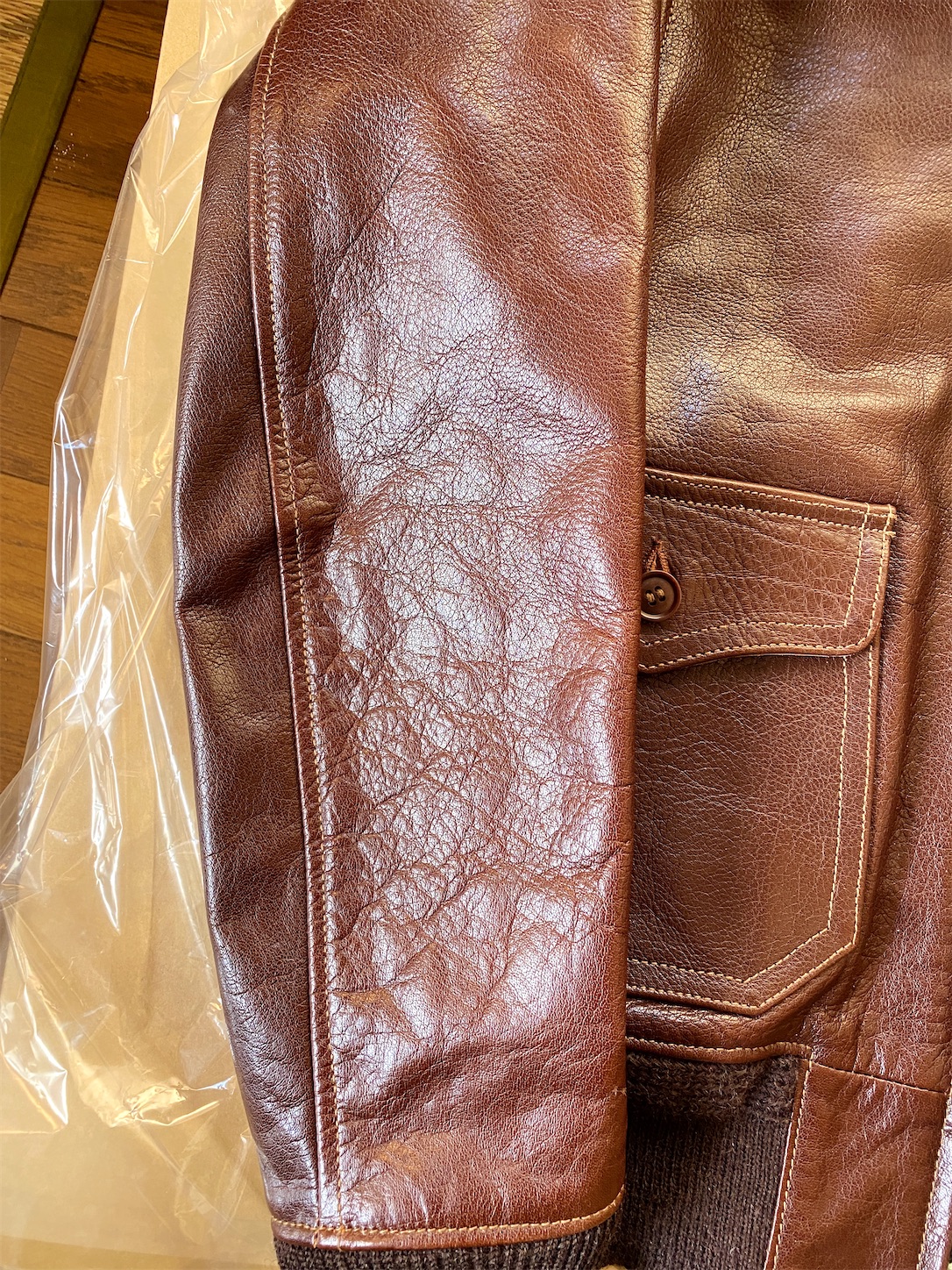 コリンボ 「M-422」 アビエータージャケット - FADED BLUE