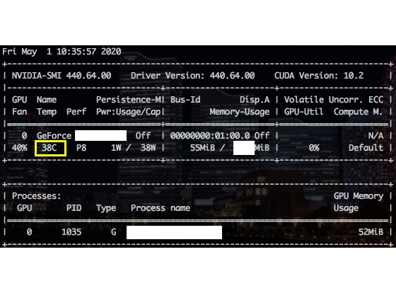 nvidia-smiでpythonからGPU温度を監視 - Pythonいぬ