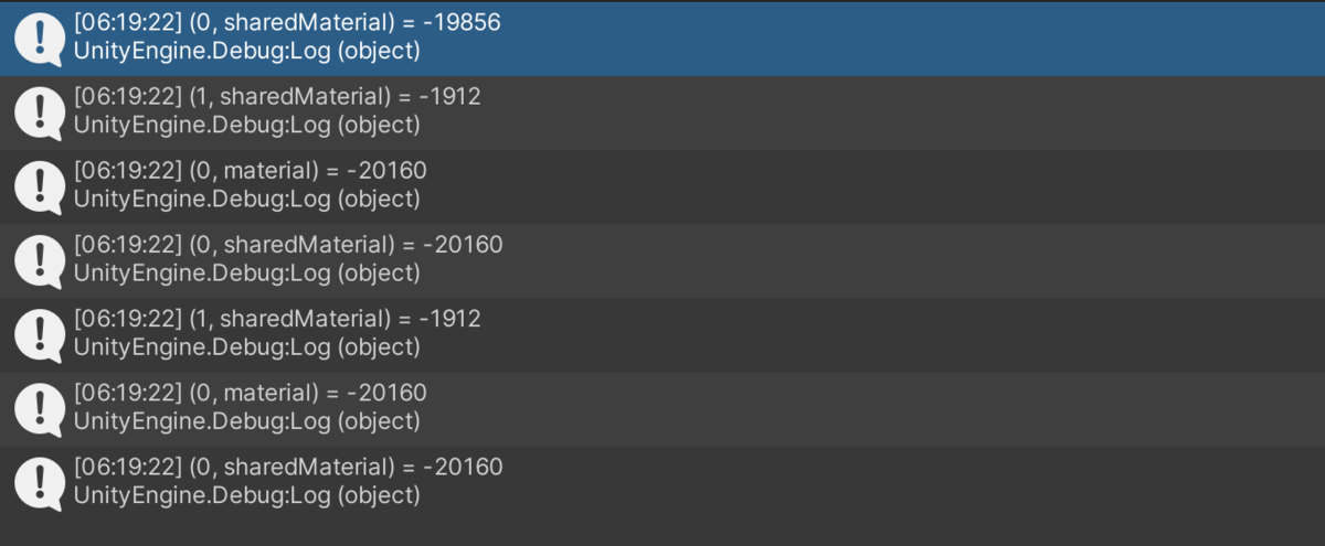 Renderer.materialとsharedMaterial - ノートの端の書き残し
