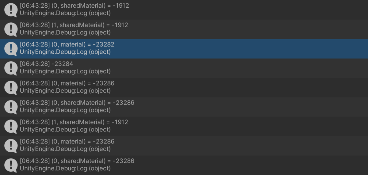 Renderer.materialとsharedMaterial - ノートの端の書き残し