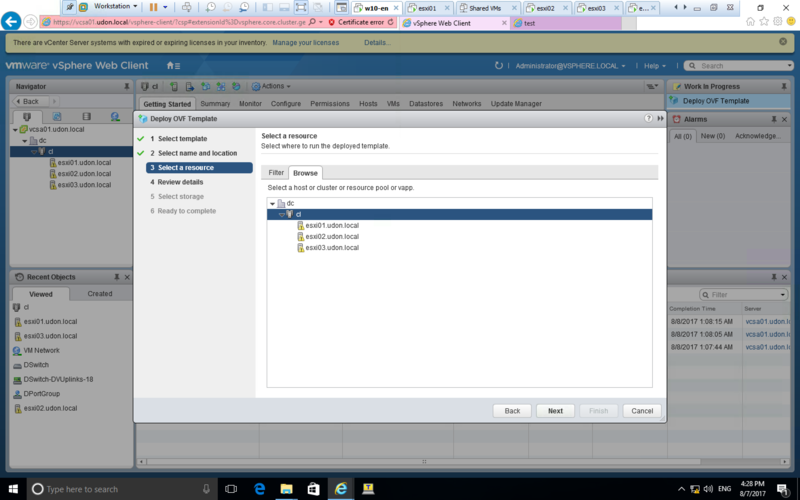vSphere Management Assistant(vMA)6.5の展開と初期設定 - VM26*