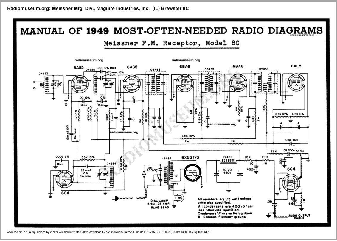 MEISSNER 8C RECEPTOR FMチューナーを直しました。 - ueelumenの健忘録