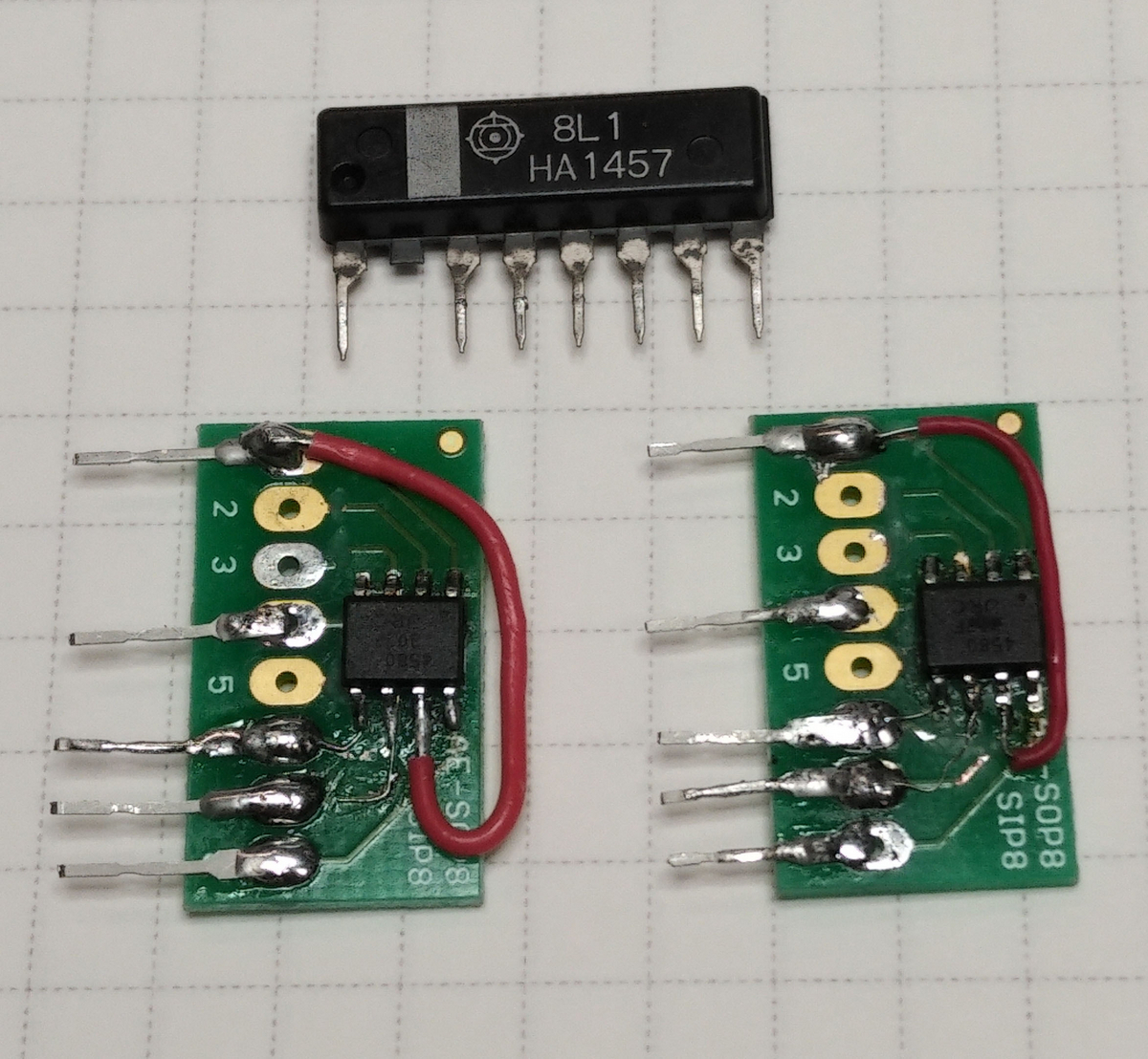 HA1457の代替えIC を作りました - ueelumenの健忘録