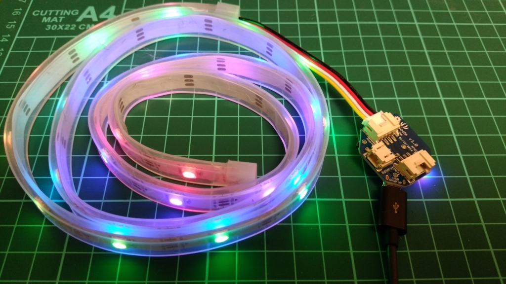 RaspberryPiからWio Node経由でLEDStrip（LEDテープ）を光らせる - uepon日々の備忘録