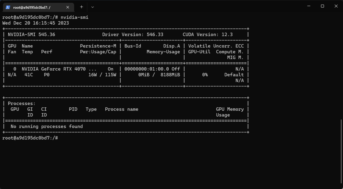NVIDIA CUDAとDocker: ノートPCでのAI開発の第一歩 - uepon日々の備忘録