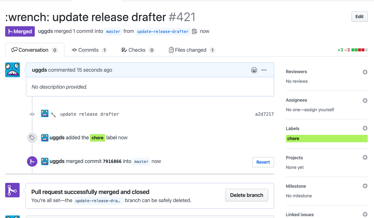【Github】Release Drafter使ってGitHubのリリースノートを自動作成する - UGA Boxxx