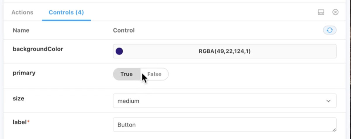 【Storybook】Controlsの設定 - UGA Boxxx