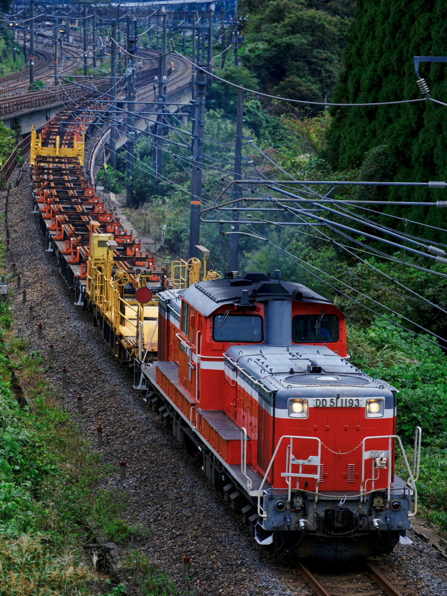 北陸本線を北上する、DD51–1193牽引の金沢工臨を撮る！ - 続 うっかり鉄の鉄道風景写真撮影記