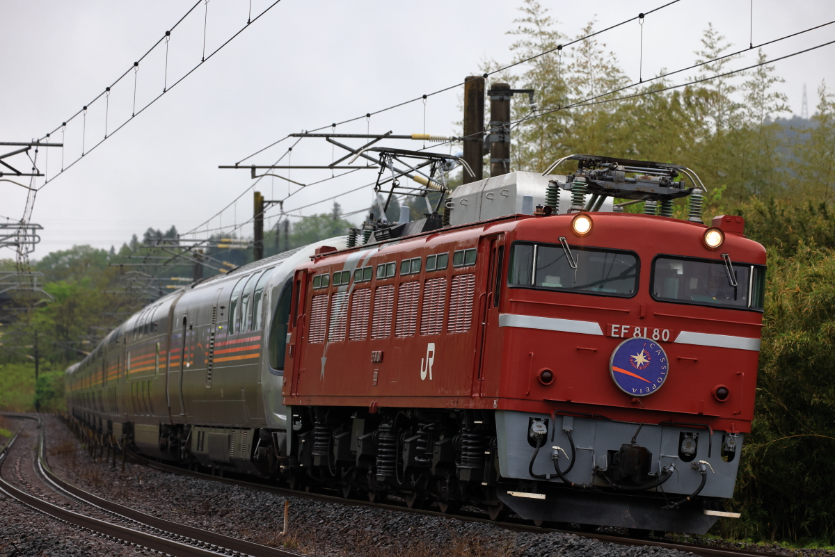 EF81-80の牽引する、仙台行E26系客車「カシオペア紀行」を撮る！ - 続 うっかり鉄の鉄道風景写真撮影記
