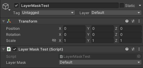 物理演算、衝突判定、コライダーの検出などで使うLayerMaskについて [Raycast, Collider, Culling-Mask] - Unityでインディゲームを作る！