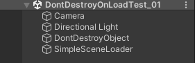 Unityエディターでゲームを実行するとヒエラルキーに出てくる謎のDontDestroyOnLoadについて - Unityでインディゲームを作る！