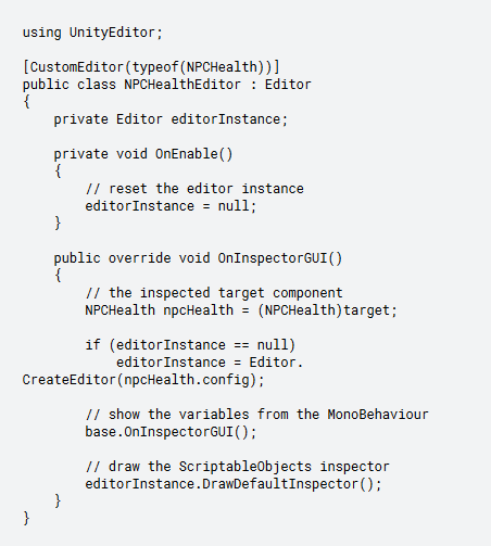 Ui Toolkit Uielementsを使ってscriptableobjectのインスペクターをゲームオブジェクト側に表示する方法 Inspectorelement
