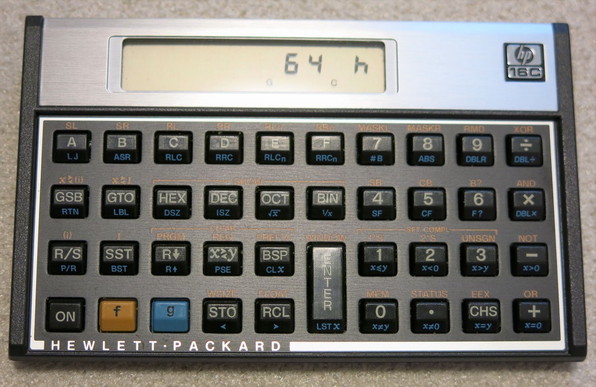 ついに HP-16C を手に入れました。 - 電子趣味の部屋