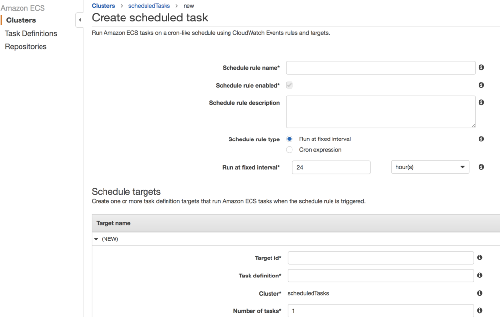 Amazon ECS Scheduled Tasks によるコマンドの定期実行 - 文系プログラマー