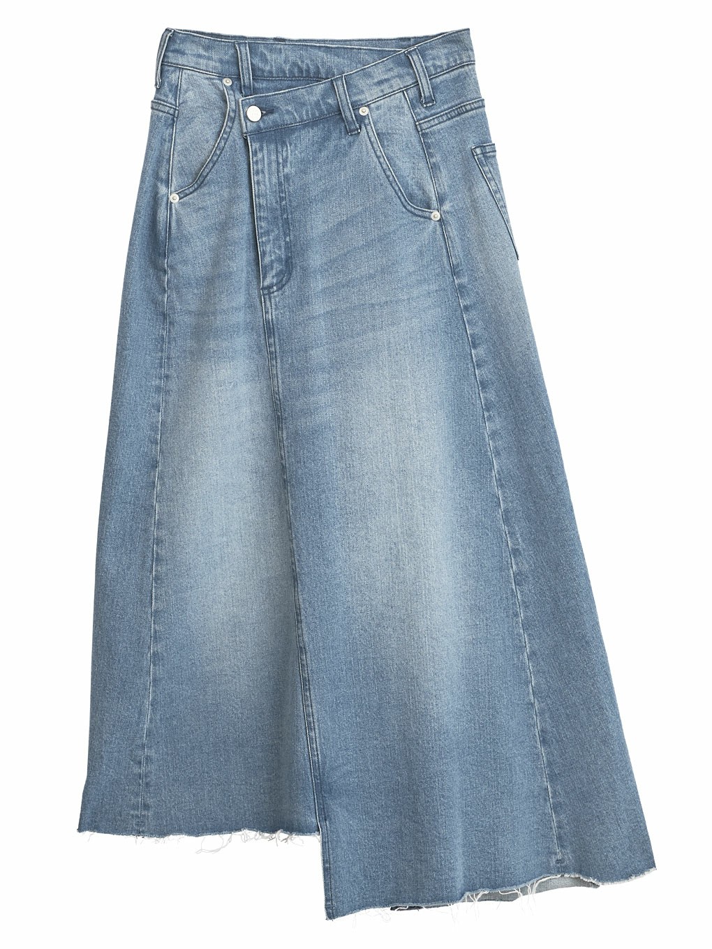 Ameri VINTAGE FOLD DENIM SKIRT - つるふく
