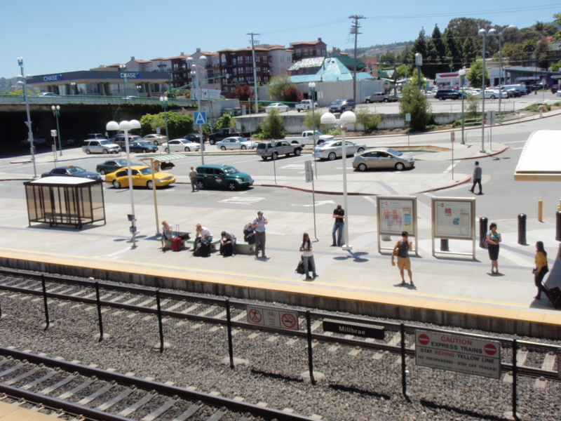 Caltrain （Millbrae～Mountain View間の移動） - アメリカ西海岸・マウンテンビュー旅行記