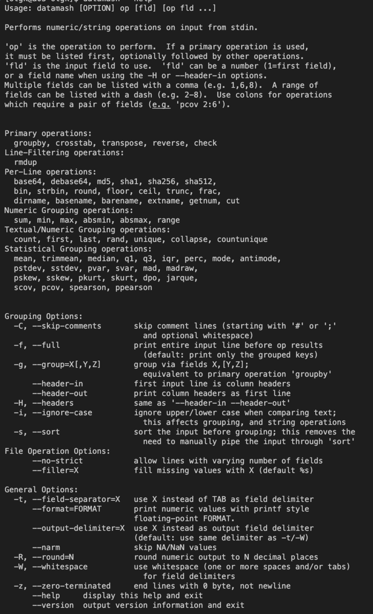 datamash や awk を用いた Linux での簡単なデータ分析 - バイオインフォ学生あれこれ