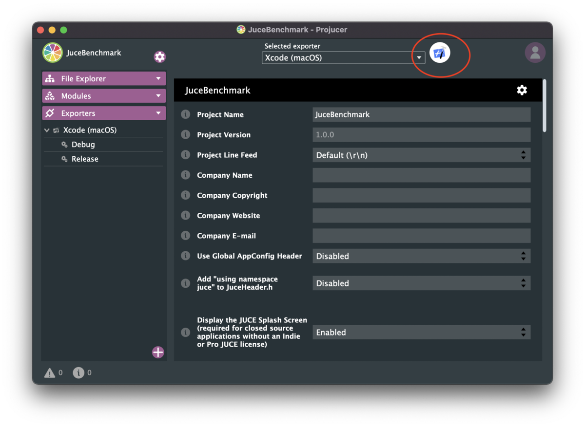 JUCEアプリケーションのベンチマーク測定 - utokusa’s diary