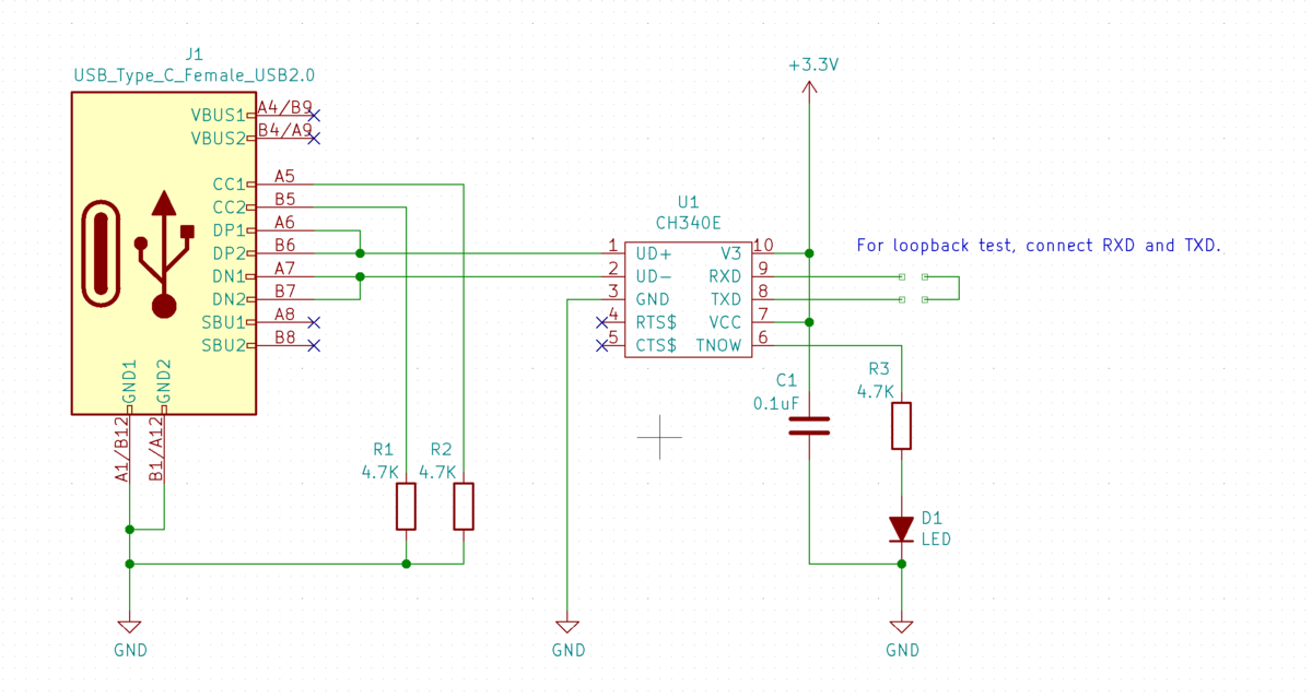 USBシリアル変換IC CH340E の 3.3V動作 - 60歳からの電子工作ノート